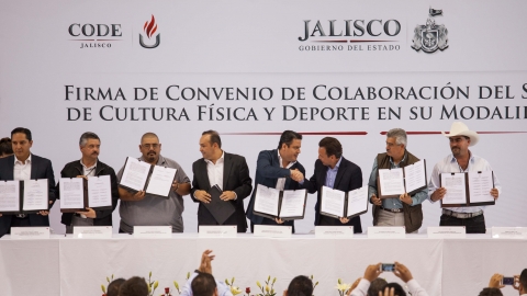 Ratifican convenio para impulsar el deporte en los 125 municipios de Jalisco | Gobierno del ...